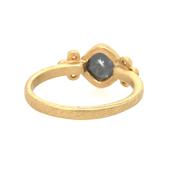 18K Raven Black Diamond Ring - KESTREL