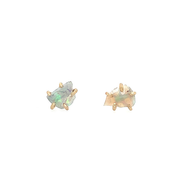 14K Small Australian Opal Studs - KESTREL