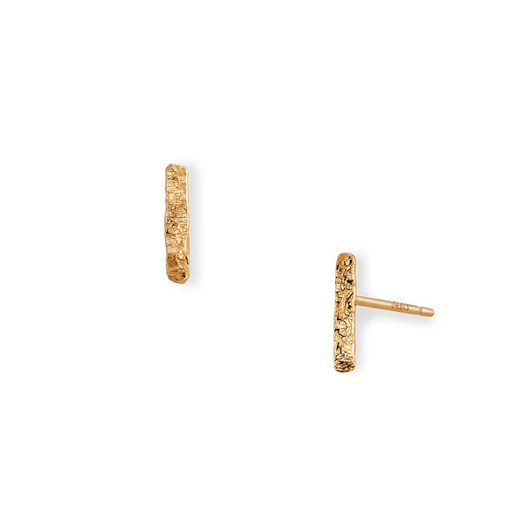 14k Textured Dash Studs - KESTREL