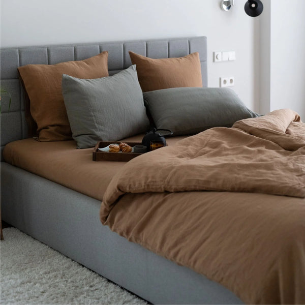 Linen Tales Queen Sheet Set - Camel - KESTREL