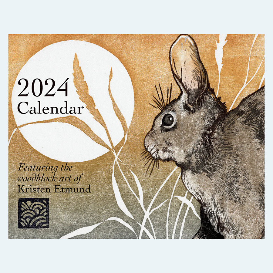 2024 Woodblock Calendar - KESTREL