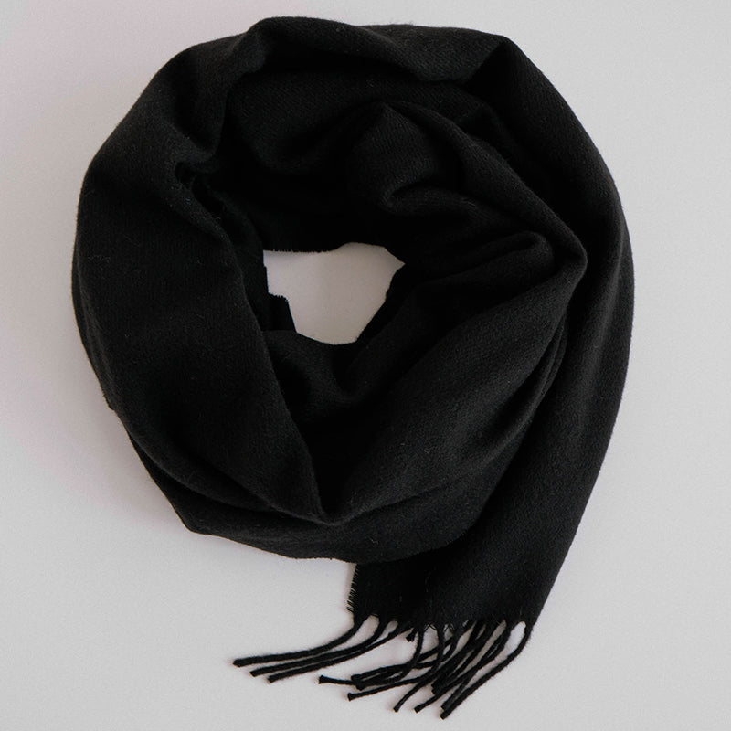 Merino Wool Wrap - Black - KESTREL