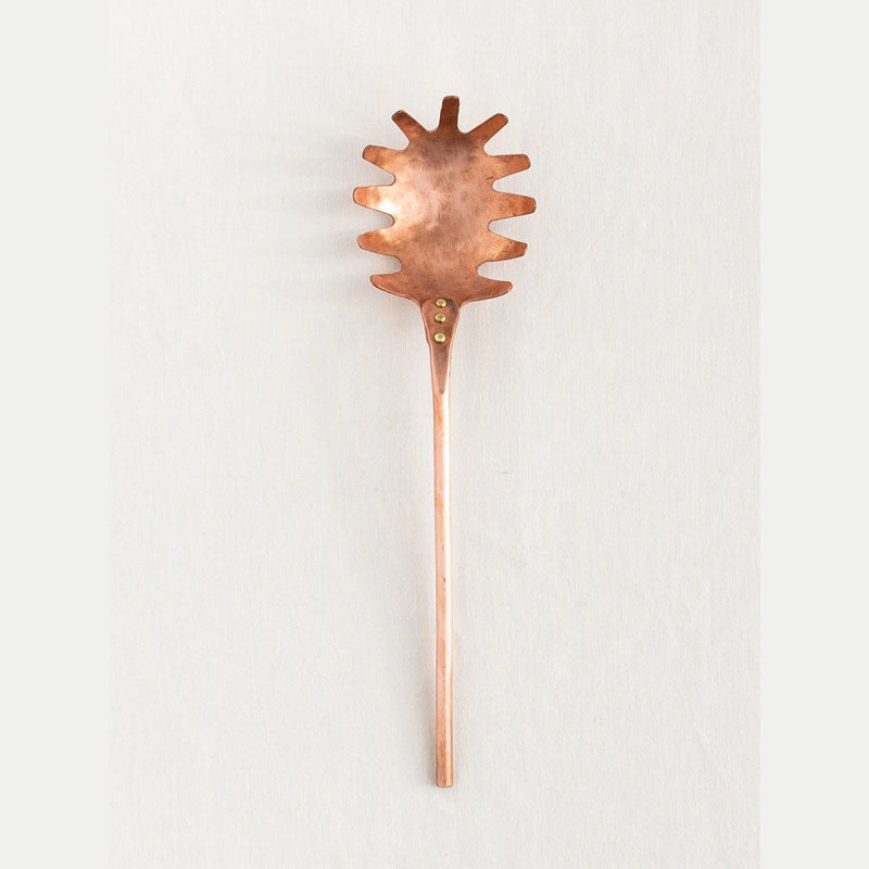 Copper Spaghetti Server