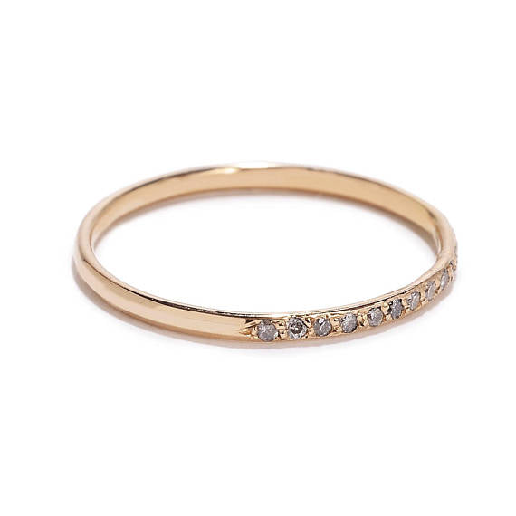 Pave Diamond Band - KESTREL